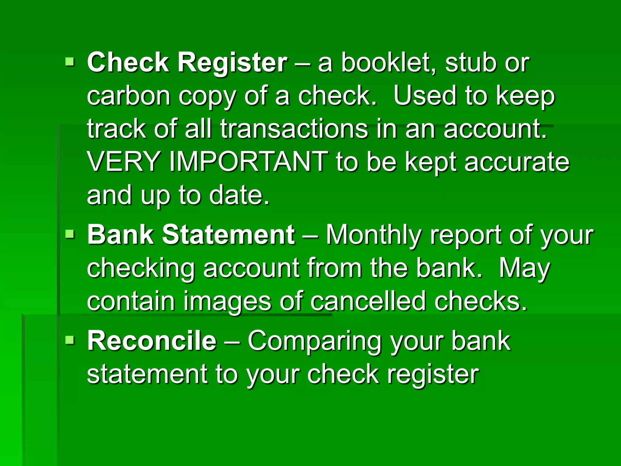 Math, Banking, and Credit Unit.ppt