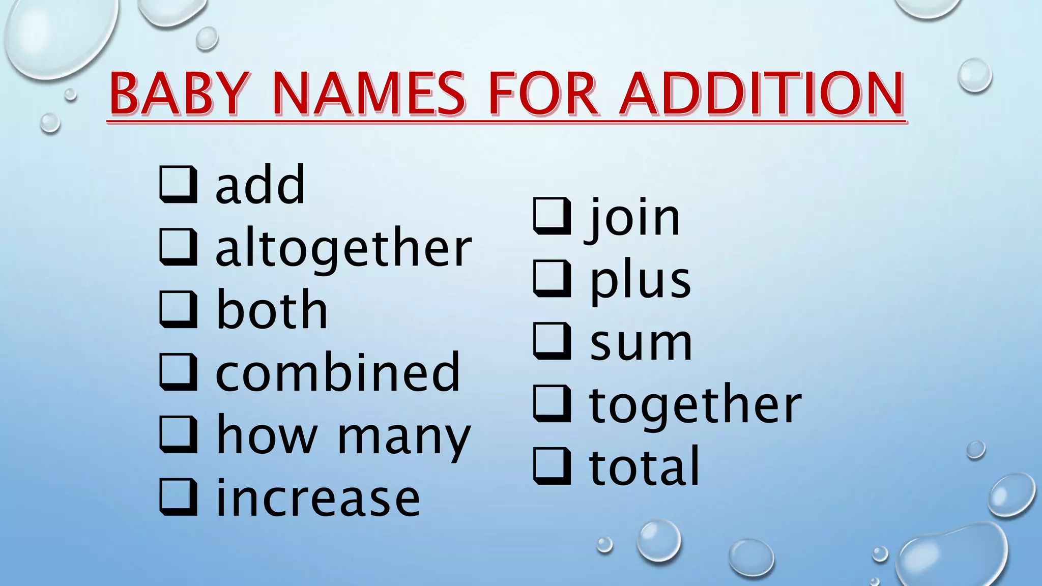 Math basic operations | PPTX