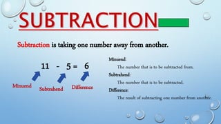 Math basic operations | PPTX
