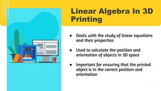 Math Behind 3D Printing | PDF
