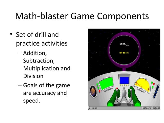 Mathblaster Powerpoint Draft | PPT