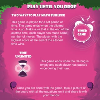 Math Builder Rule Book | PDF