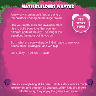 Math Builder Rule Book | PDF