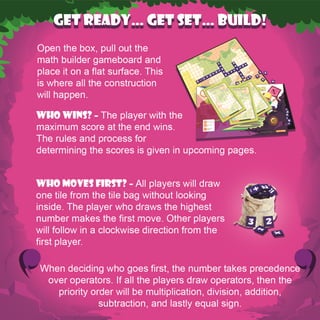 Math Builder Rule Book | PDF
