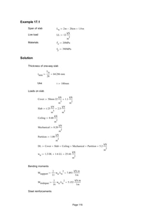 Mathcad 17-slab design | PDF