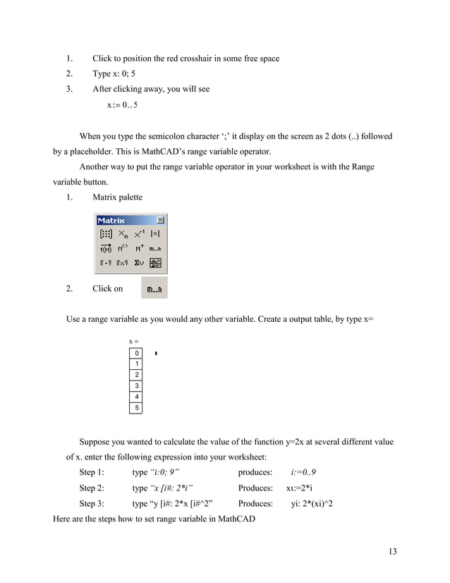 Mathcad | PDF
