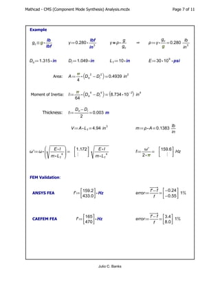 Mathcad - CMS (Component Mode Synthesis) Analysis.pdf