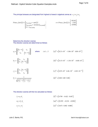 Mathcad explicit solution cubic equation examples | PDF