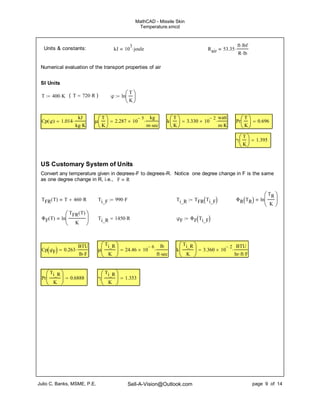 MathCAD - Missile Skin Temperature | PDF | Weather | Science