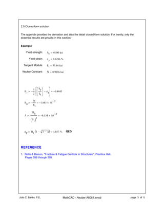 MathCAD Neuber A6061 | PDF
