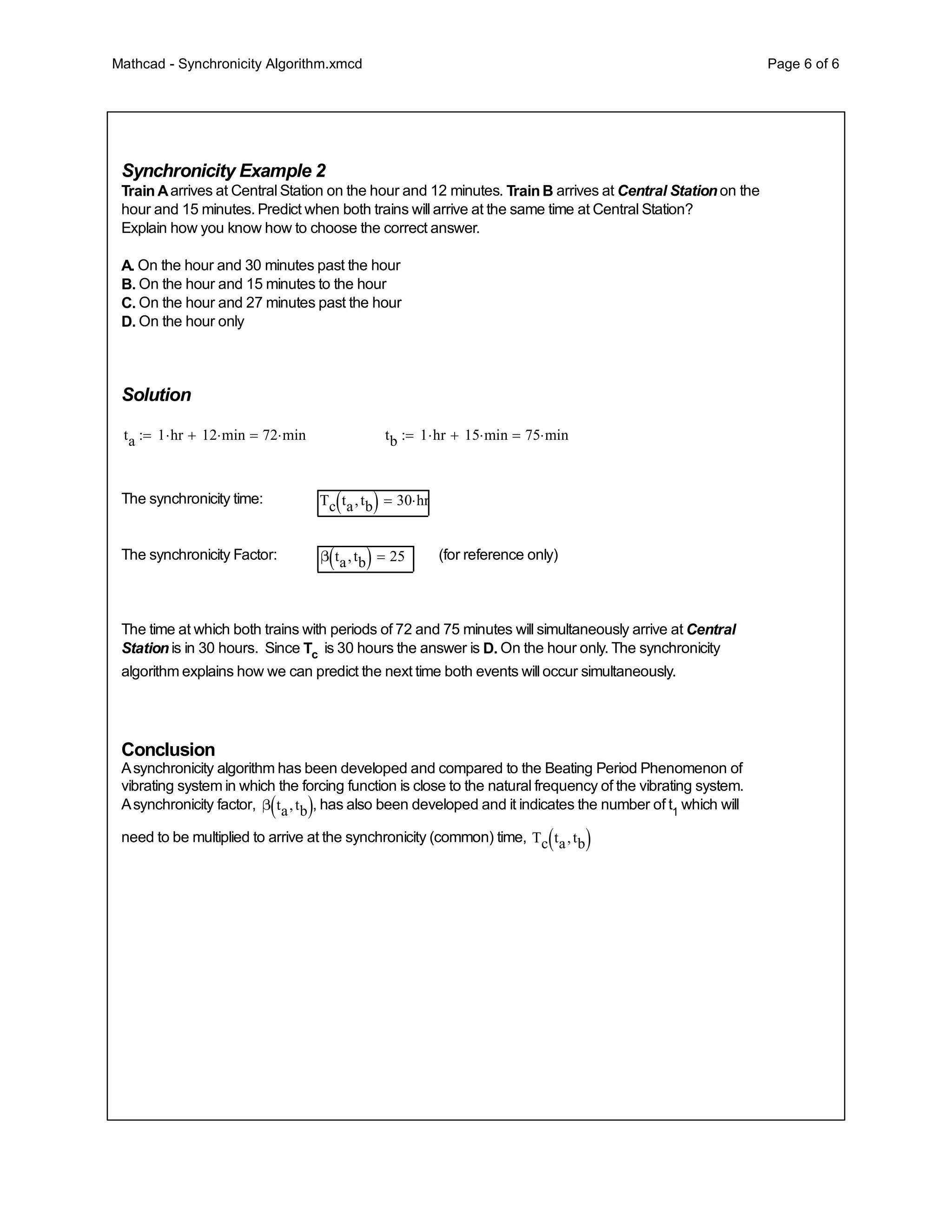Mathcad Synchronicity Algorithmpdf 9144