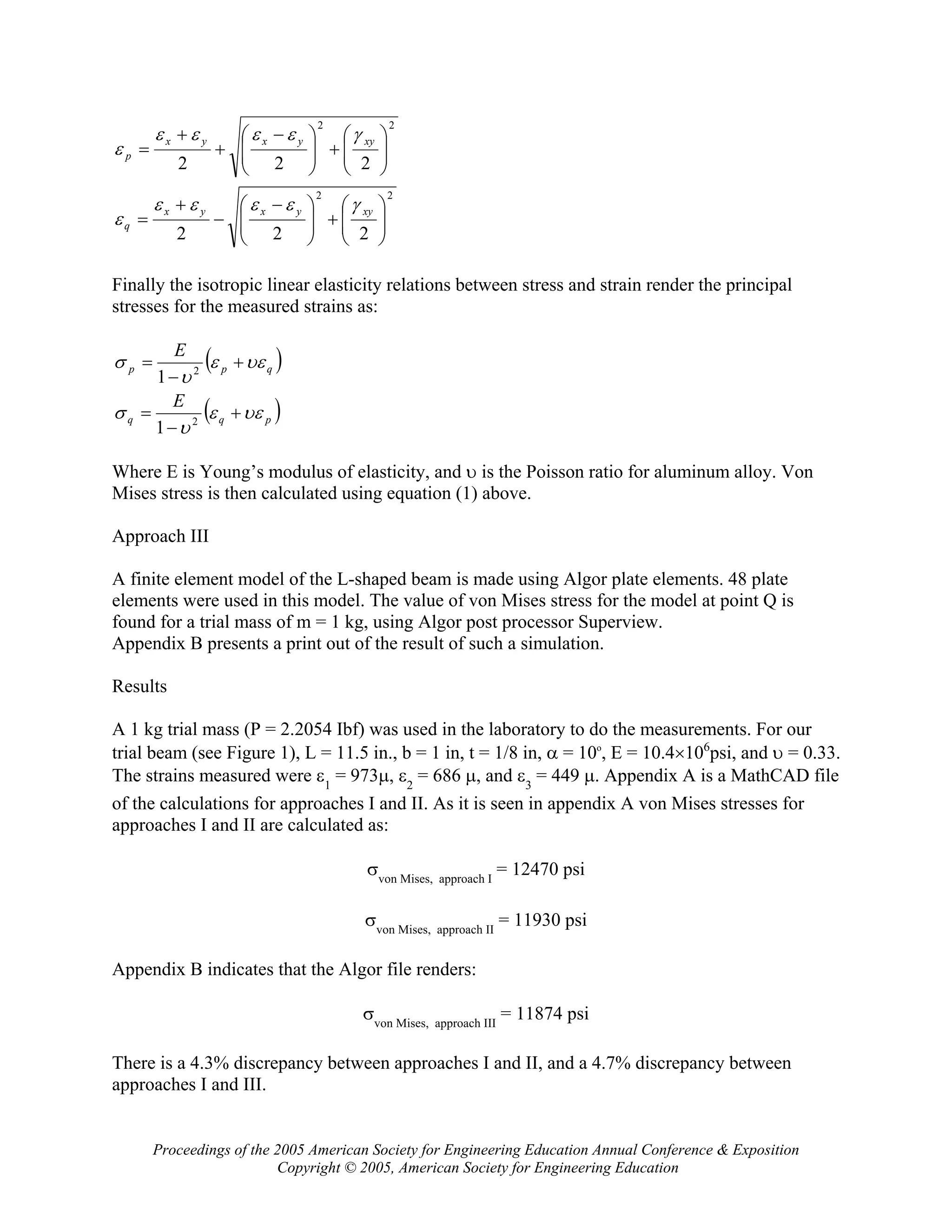 Math cad vm-001 stress-strain transformations | PDF