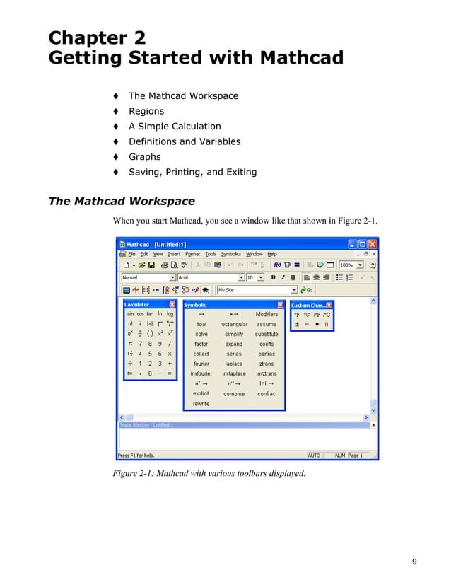 Math cad 14 user manual | PDF | Desktop Publishing | Computer Software and Applications