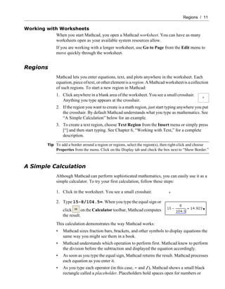 Math cad 14 user manual | PDF
