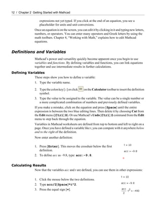 Math cad 14 user manual | PDF