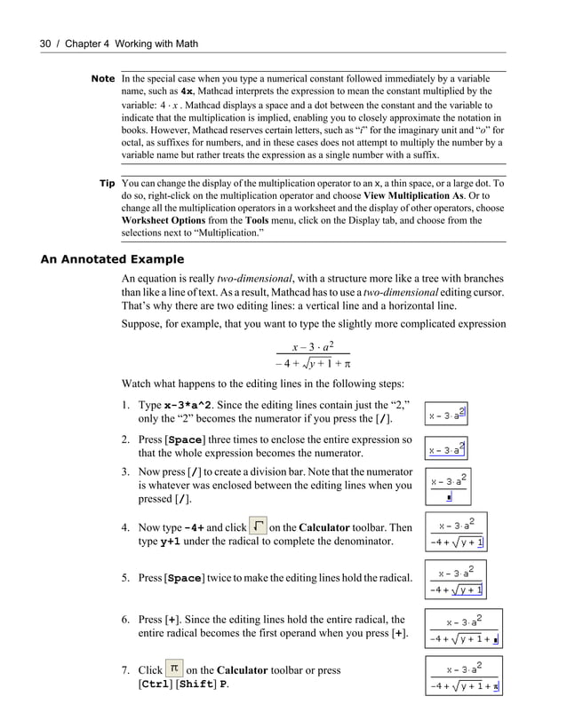 Math cad 14 user manual | PDF | Desktop Publishing | Computer Software and Applications