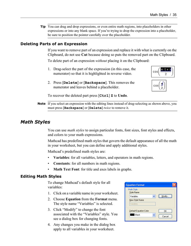 Math cad 14 user manual | PDF | Desktop Publishing | Computer Software and Applications