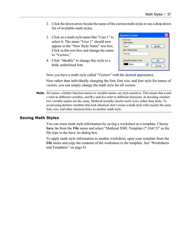Math cad 14 user manual | PDF | Desktop Publishing | Computer Software and Applications