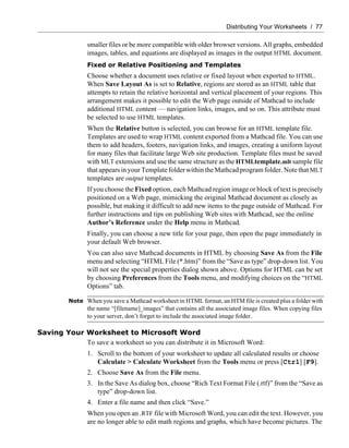 Math cad 14 user manual | PDF