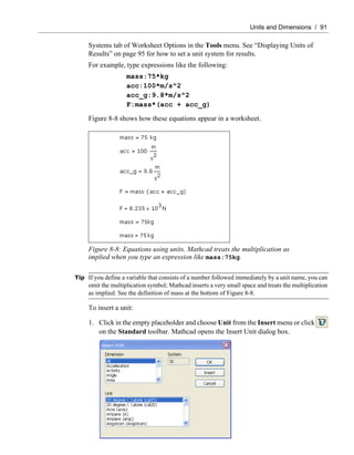 Math cad 14 user manual | PDF