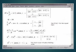 Mathcad presentation | PPT