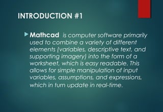 Mathcad presentation | PPT