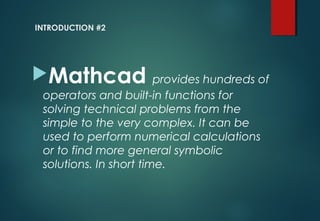 Mathcad presentation | PPT
