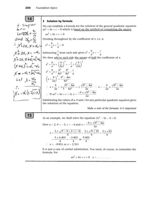 Math cad prime quadratic equation derivation | PDF