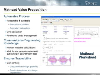 Mathcad - A product from PTC | PPT