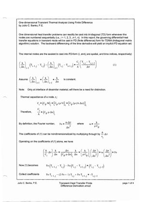 Math cad transient heat transfer | PDF