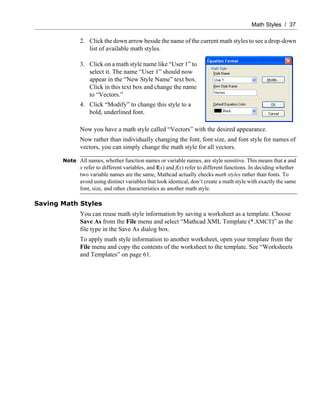 Mathcad users guide | PDF