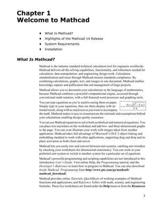 Mathcad users guide | PDF