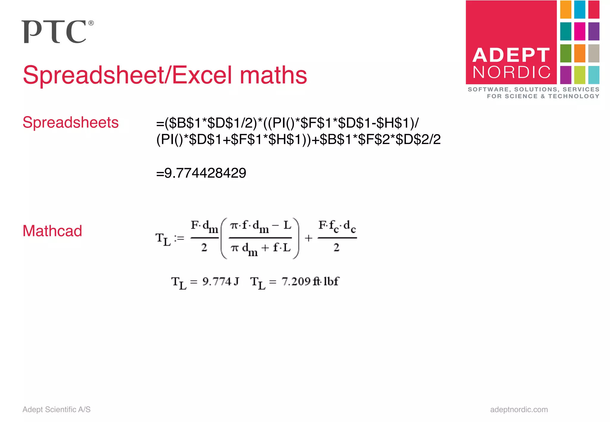 Mathcad vs excel presentation 1311 | PDF