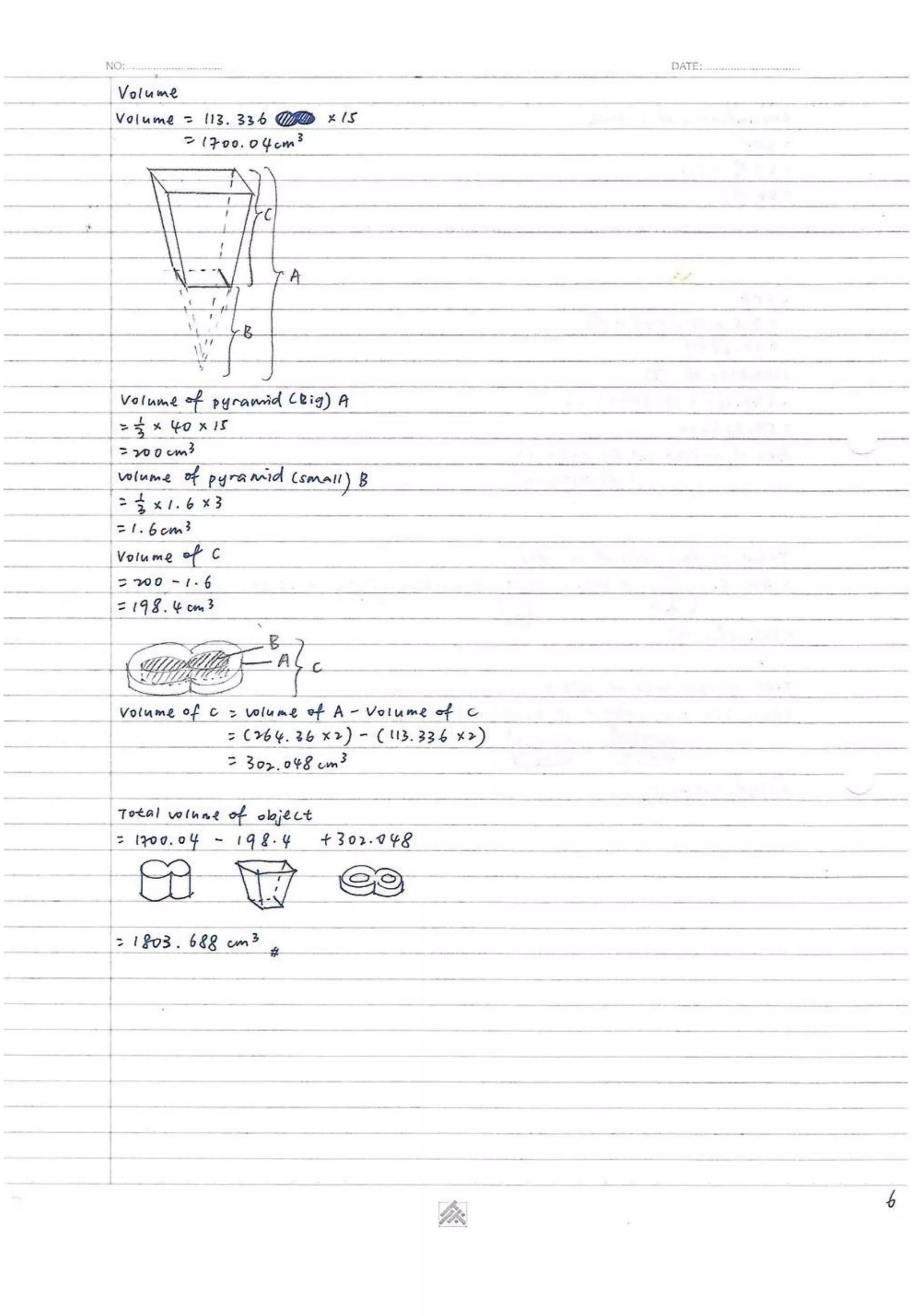 Area and volume calculation | PDF