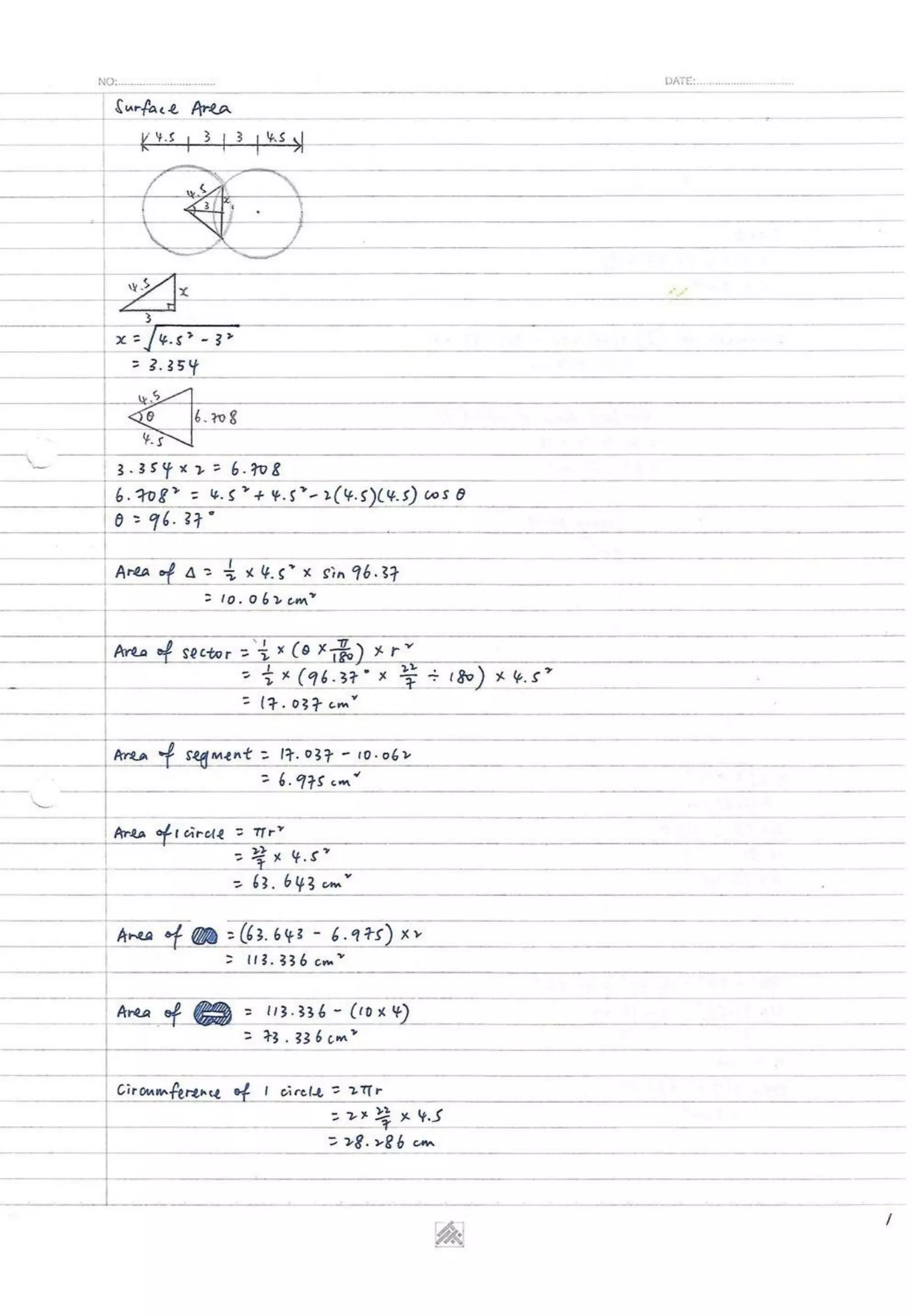 Area and volume calculation | PDF