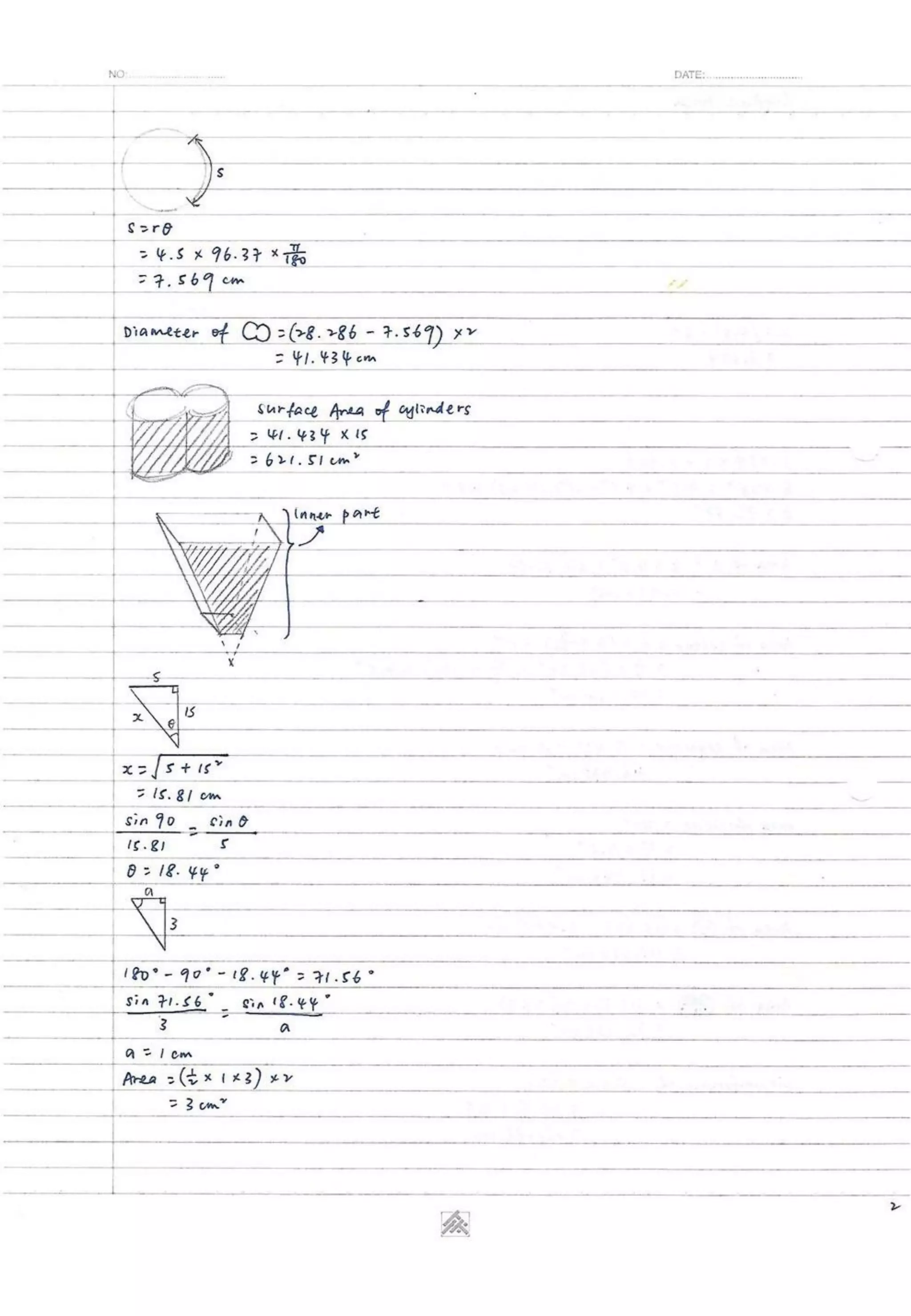 Area and volume calculation | PDF