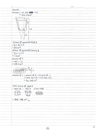 Area and volume calculation | PDF