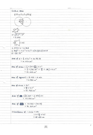 Area and volume calculation | PDF