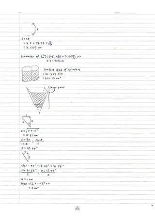 Area and volume calculation | PDF
