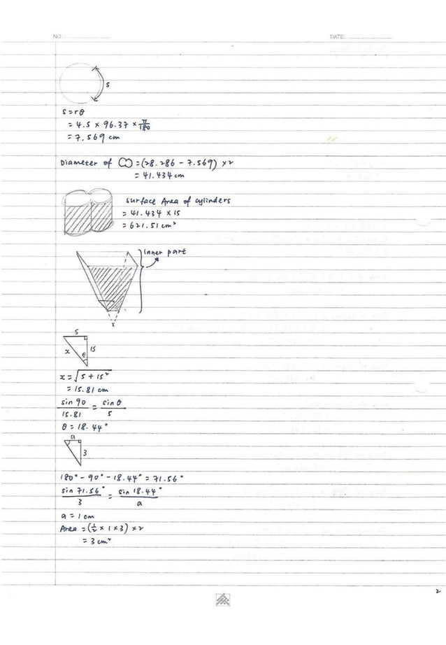 Area and volume calculation | PDF