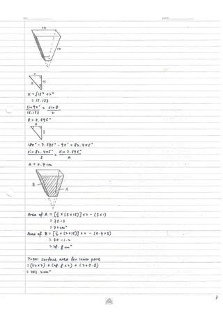 Area and volume calculation | PDF