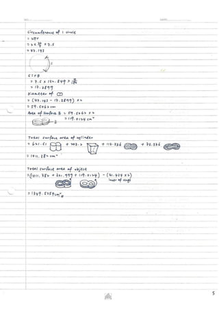 Area and volume calculation | PDF