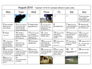 Math calendar for blog | PPT