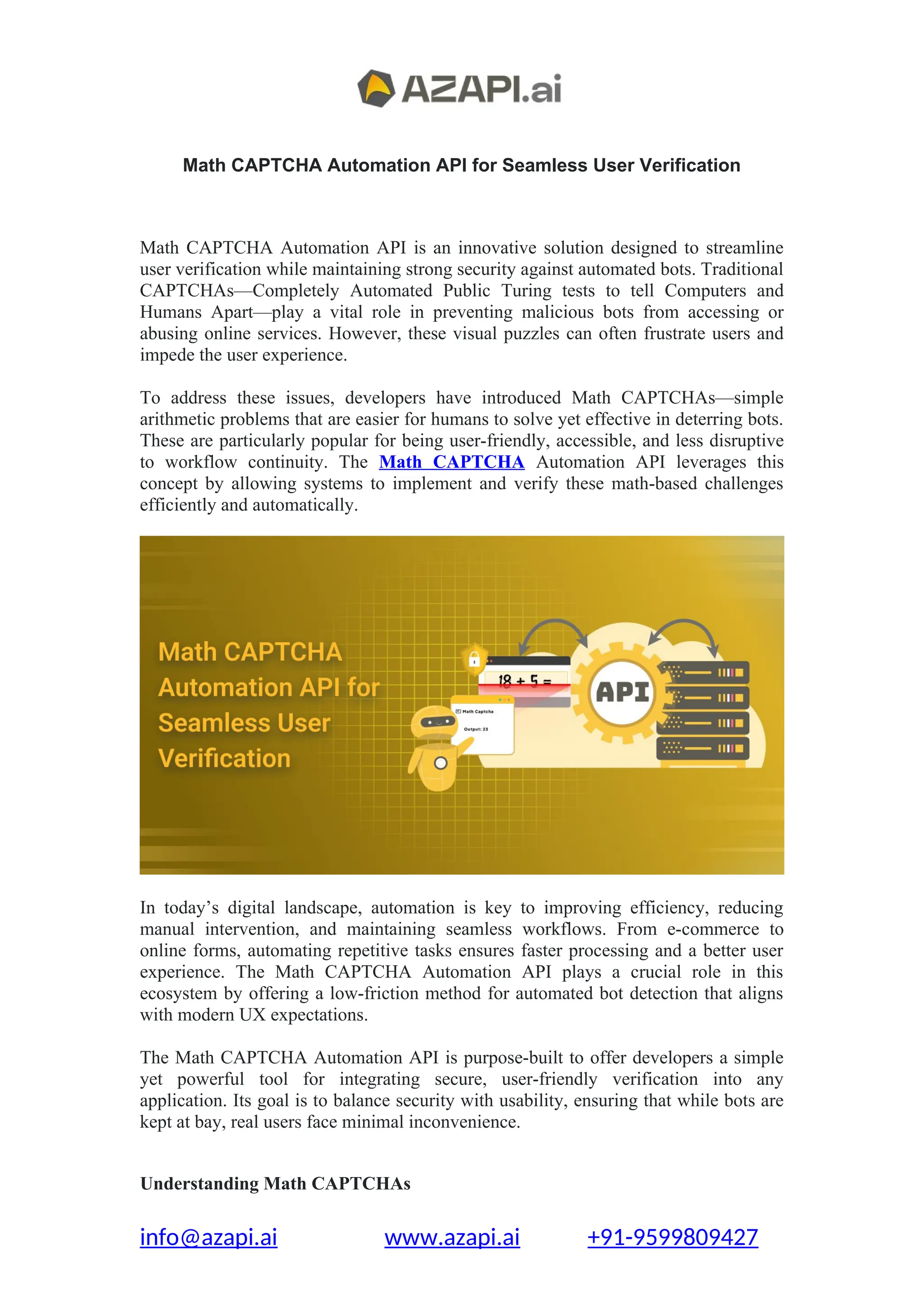 Math CAPTCHA Automation API for Seamless User Verification.docx