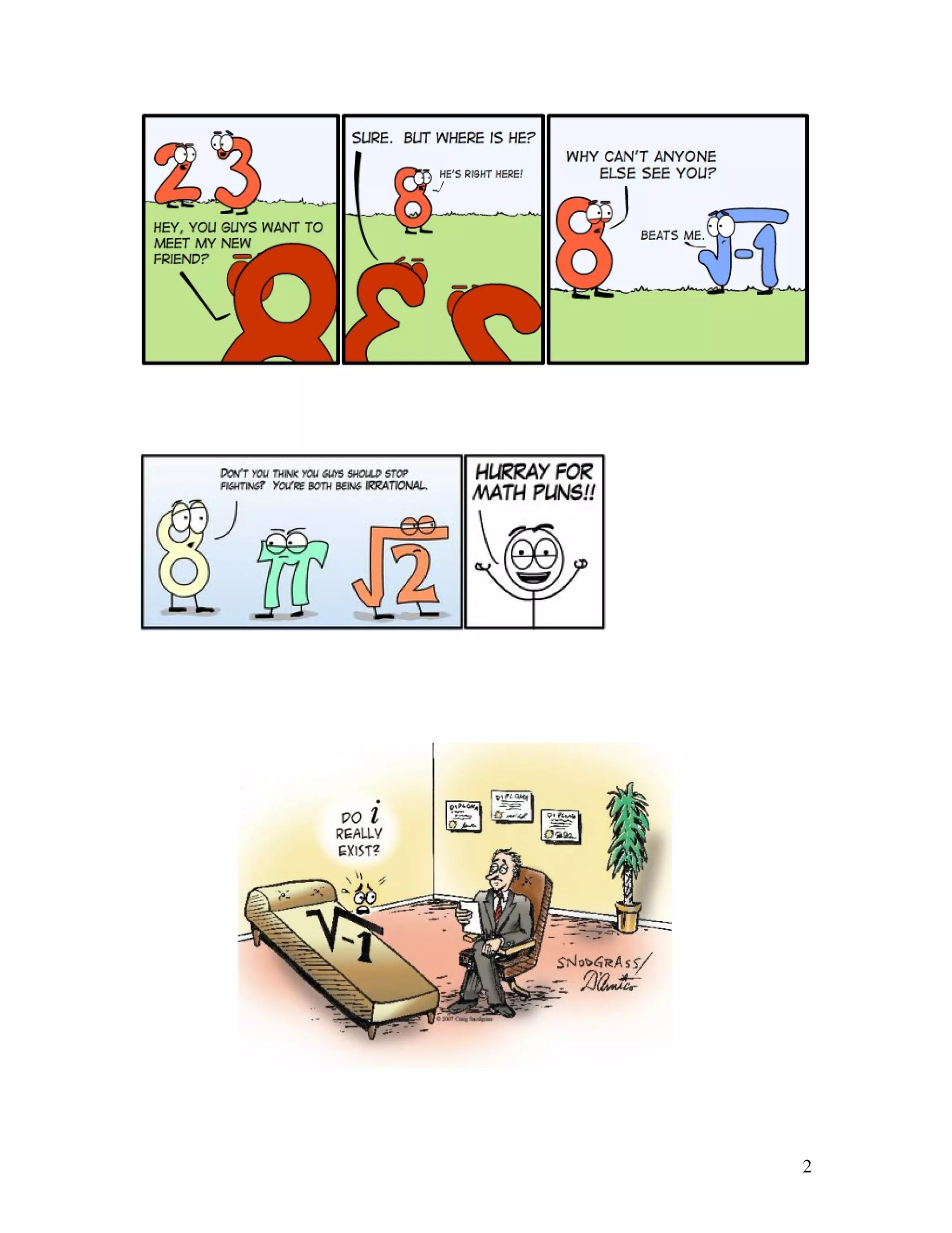 252-MATH CARTOONS (Humour) | PDF