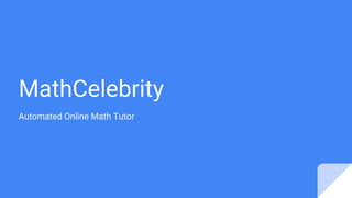 Math Celebrity Pitch Deck | PPTX