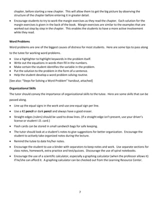 Math center tutor_orientation_manual_2012 | PDF | Secondary Education | Education