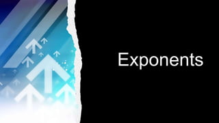 Math chapter 3 exponent and exponents as repeated multiplication | PPTX