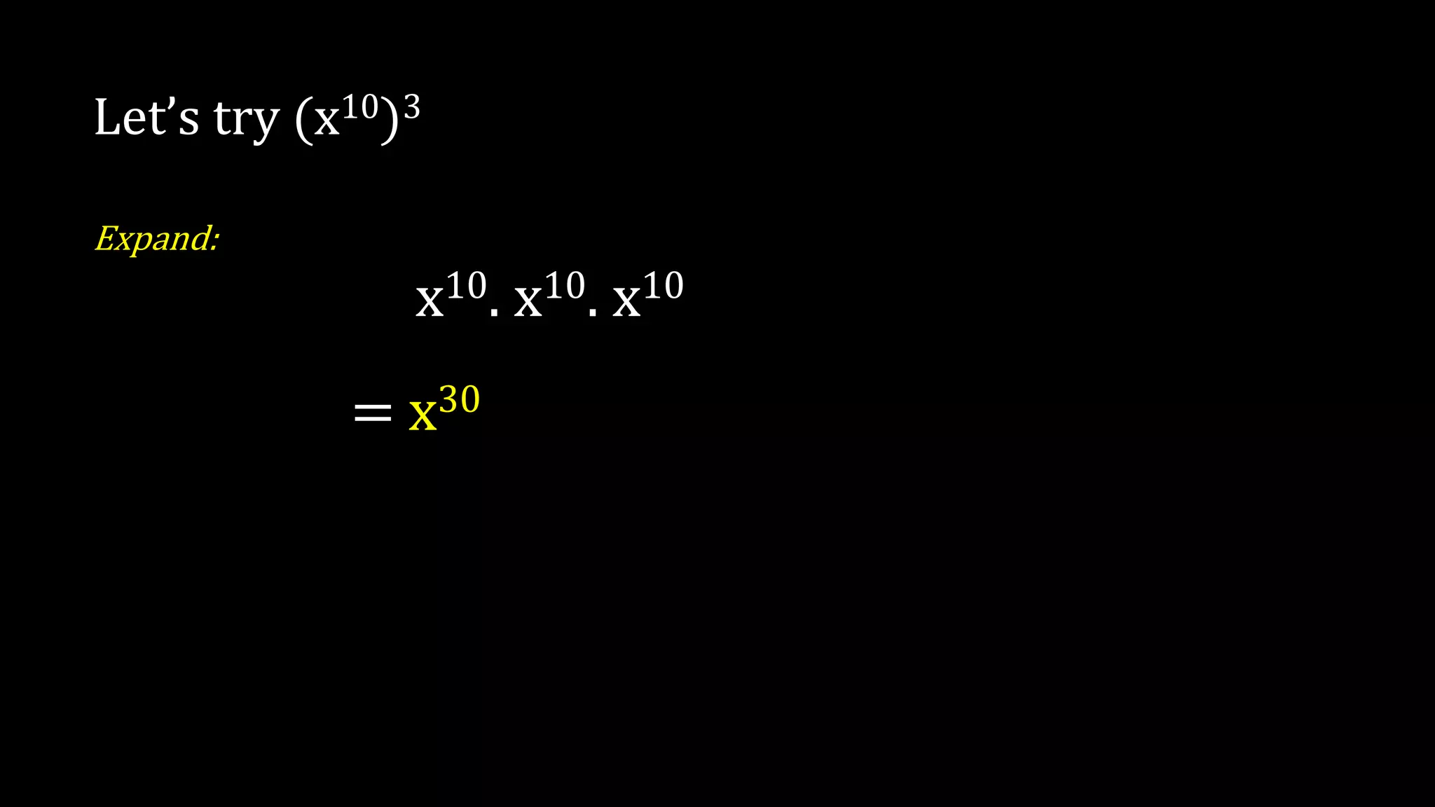 Math chapter 3 exponential expressions to powers | PPT