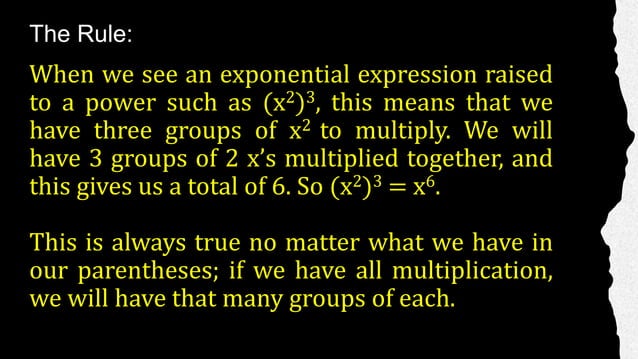 Math chapter 3 exponential expressions to powers | PPT